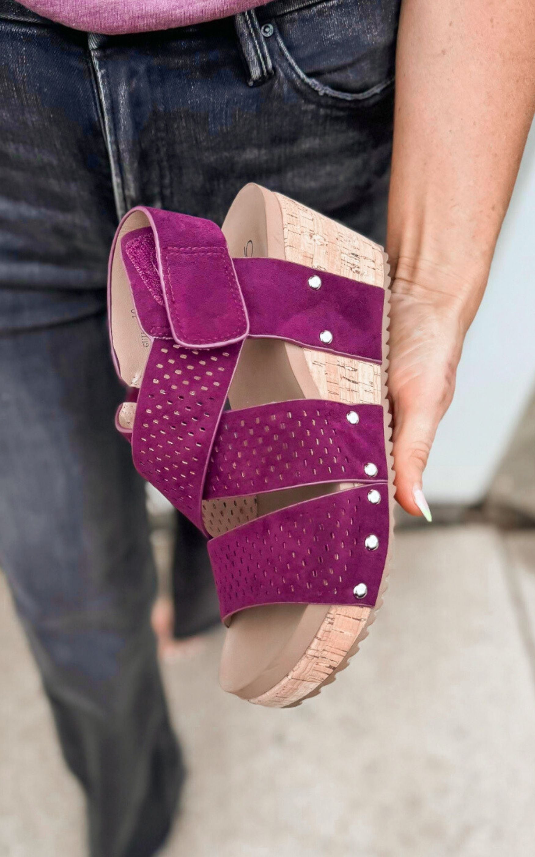 Guilty Pleasure Faux Suede Wedges | Corkys | BAD HABIT BOUTIQUE