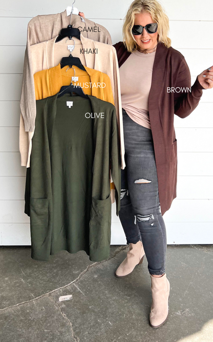 Long Basic Boyfriend Cardigan | Get 15% Off Your Purchase – BAD HABIT ...